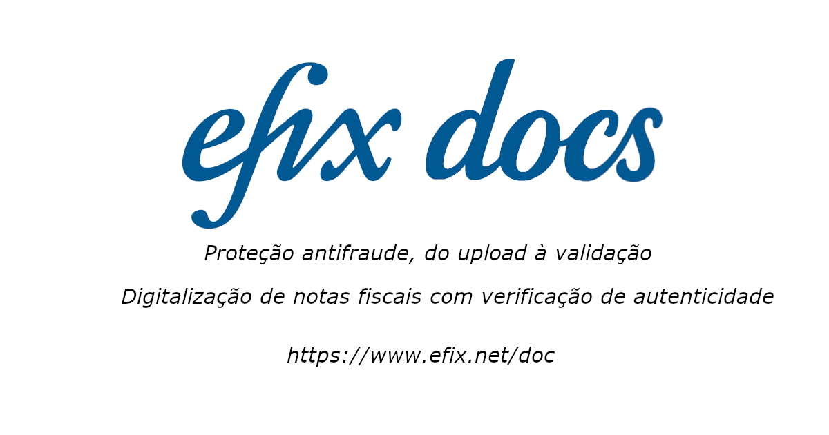 Efix Docs | Digitalização e Validação de Nota Fiscal Automática